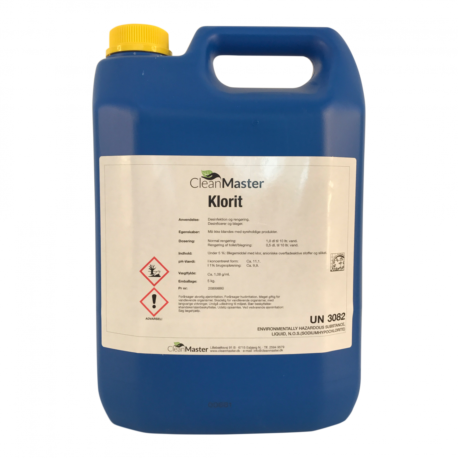 CleanMaster Klorit 5 ltr - Rengøringsmidler - Cleanmaster.dk