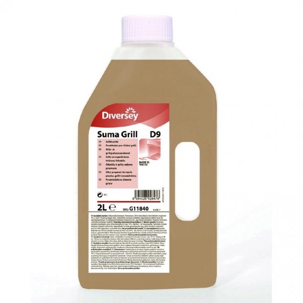 Diversey SUMA Grill D9 Ovn- Og Grillrengøring 2 ltr - Rengøringsmidler ...